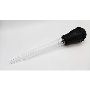 Turkey Baster Set, Turkey Injector Syringe with Cleaning Brush, Syringe Baster for Cooking - 11.5 inch Baster with Measurments for BBQ Grill Baking Kitchen Cooking