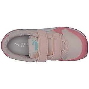 PUMA girls St Runner 2 Hook and Loop Sneaker, Rosewater-peony-puma White, 10 Toddler US