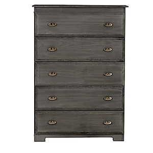 Discovery World Furniture Charcoal 5 Drawer Chest
