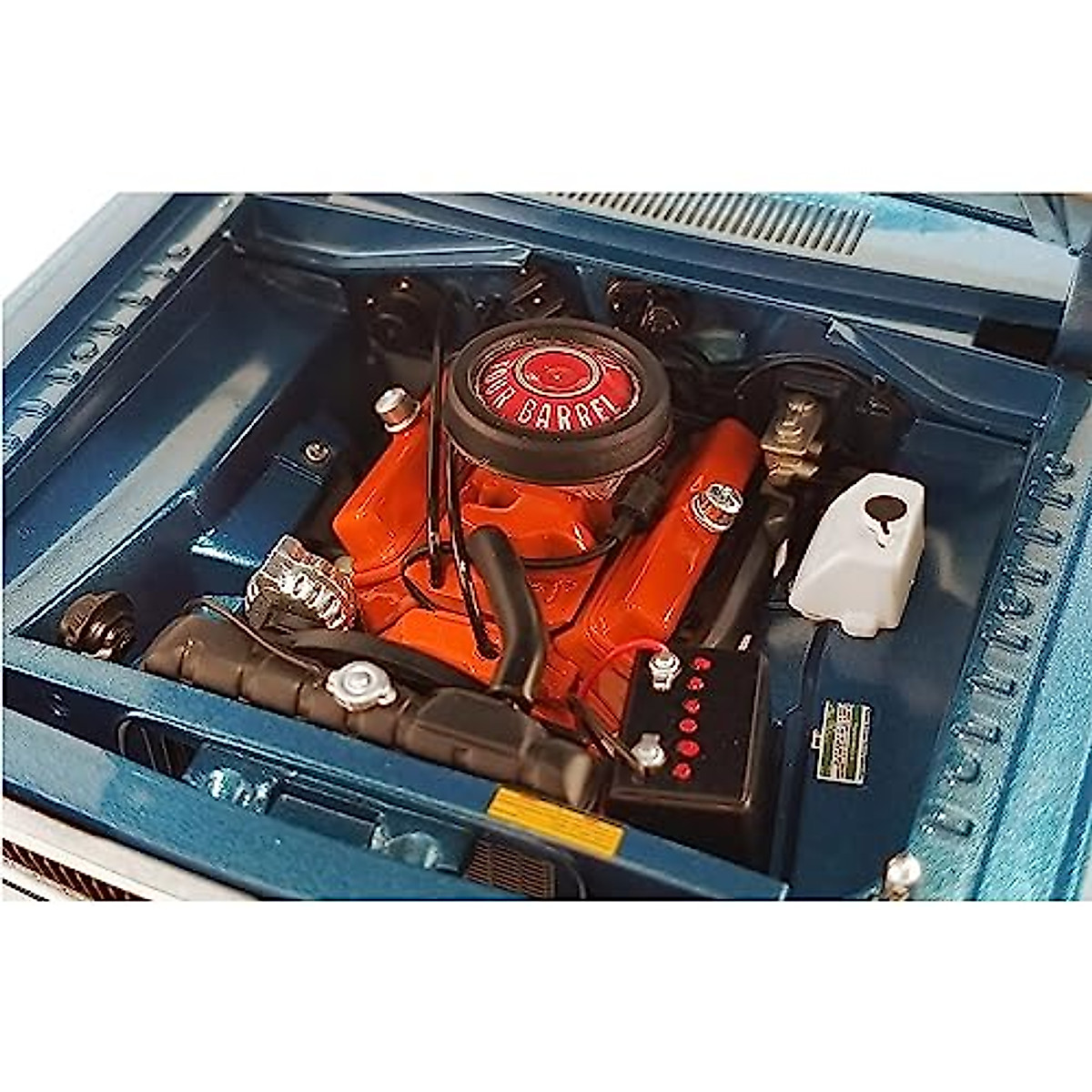 1970 Dart Swinger Blue Metallic with White Interior Limited Edition to 276 Pieces Worldwide 1/18 Diecast Model Car by Acme A1806409