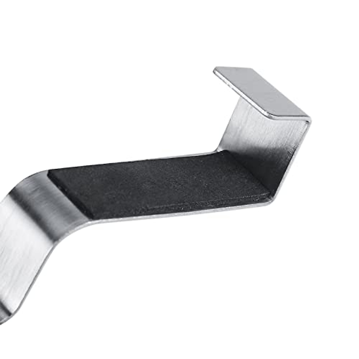 Cabinet Drawer Towel Hanging Rack Stainless Steel Storage Holder Over Door Hanger Kitchen Bathroom Save Space Silver(Long Type)