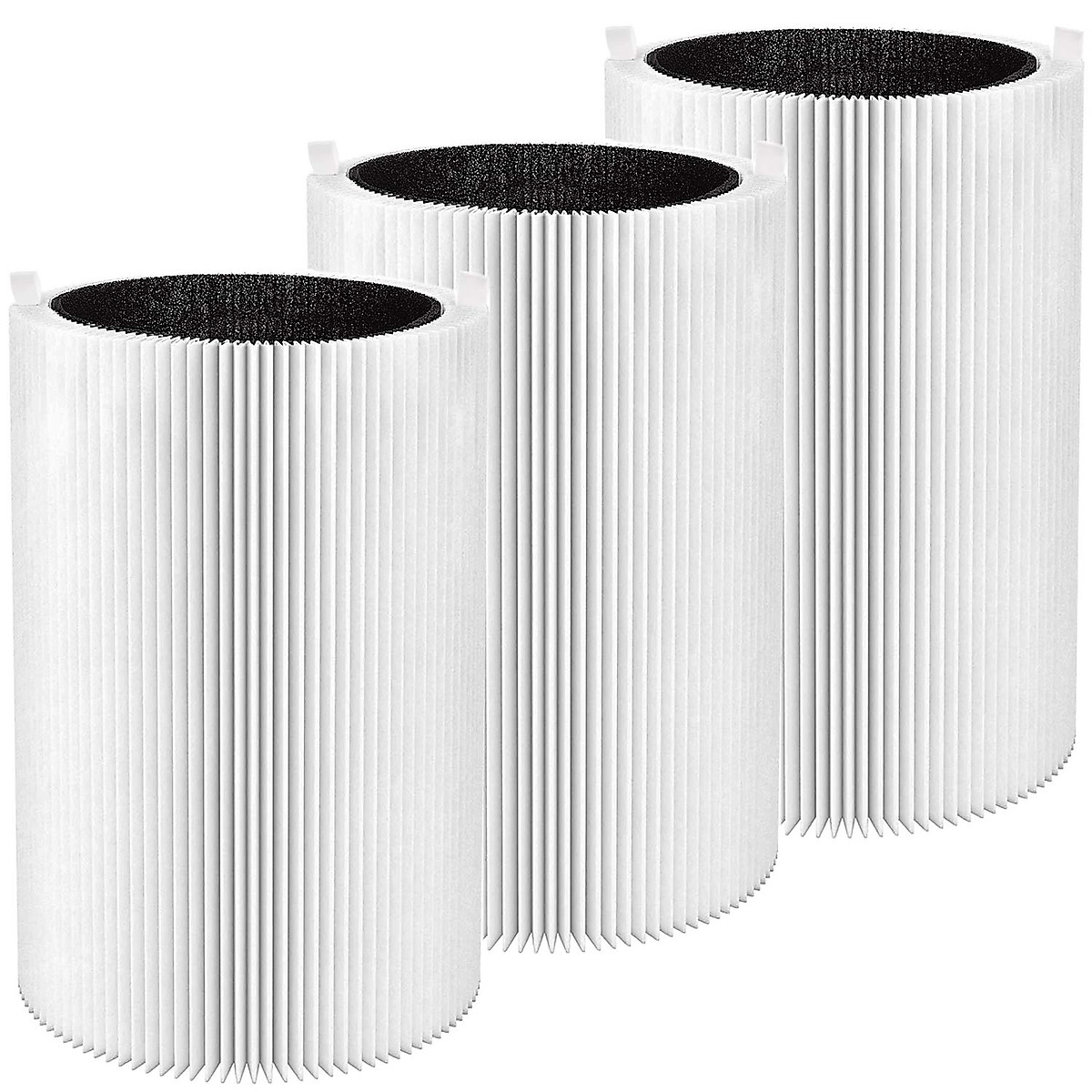 3 Pack Blue Pure 411 Filter Replacement Compatible with Blueair Blue Pure 411 Genuine, 411+, 411 Auto and MINI Air Purifier, Package Include 3 Pack 3-in-1 HEPA Filters