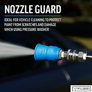 MTM Hydro Acqualine Pressure Washer Nozzle Guard Holder Tips Protector with 1/4” Quick Coupler Plug, 25 Degrees 4.5