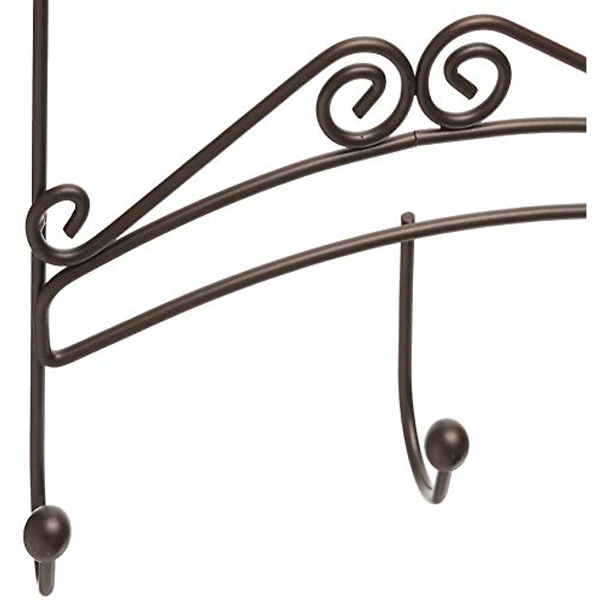 Spectrum Diversified Yorkshire Over the Door 3 Hook Rack for Hanging Entryway Kitchen and Bathroom Organization, Bronze, L x 4.50, W x 11.50, H x 11.50