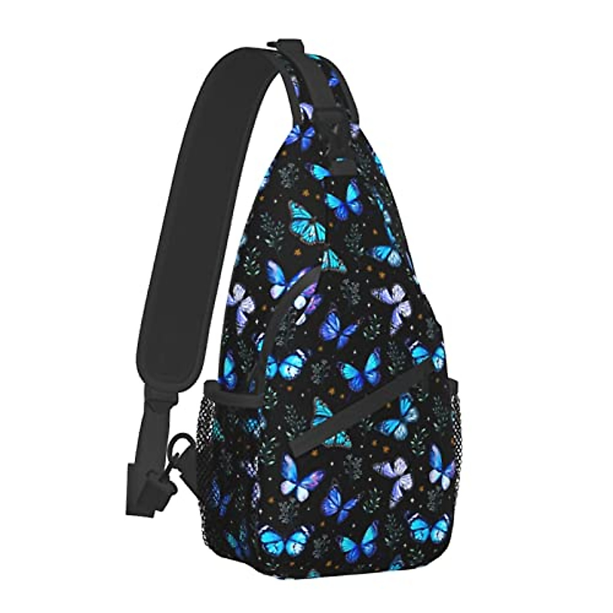 Nmbvcxz Butterflies Sling Bags Crossbody bags for Women Men Sling Backpack Travel Hiking Daypack Chest Shoulder Bag