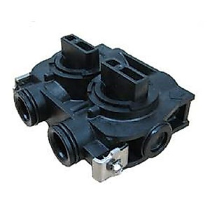 DURAWATER Iron Eater 48K Combination Water Softener & Iron Filter with Fleck 5600SXT Digital Metered Valve - Treat Whole House up to (3/4" Bypass 48,000 Grains, Black)