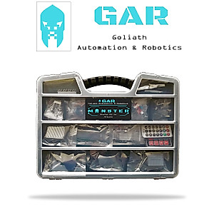 GAR Monster Starter Kit for Arduino Uno Mega Nano, Complete Advanced Set, ESP32, ESP8266, 25 Sensor Modules, Bluetooth WiFi Ethernet for STEM Robotics Projects