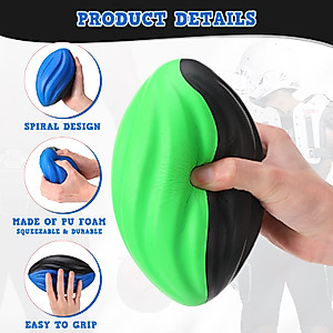 Jerify 12 Pcs Mini Foam Footballs for Kids Students 7 Inch Small Spiral Football Toys Easy Grip Waterproof Soft Emulation Foam Footballs for School Classroom Gift Sports Birthday Football Party Game