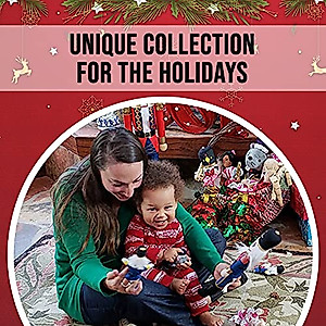 Nutcracker Ballet Gifts King Plush Nutcracker Doll Figure, Christmas Ornaments Decoration, Red, Blue and Gold, 14 Inch