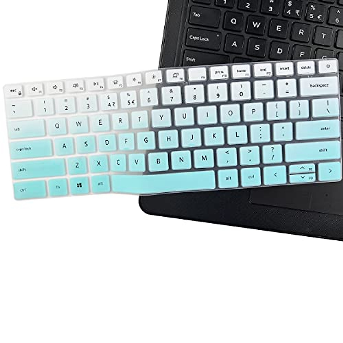 Keyboard Cover for Dell Inspiron 14 5410 5415 5418 5420 5425, Inspiron 7000 14" 7415 7420 7425 7430,Inspiron 16 5620 5625 5630 7620 7630, Inspiron 13 5310 5320 5330/Dell Latitude 3320 3420-MintGreen