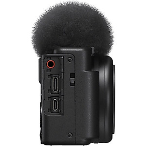 Sony ZV-1F Vlogging Camera | Black Bundled with 32GB SD Card, Photo Starter Kit, Camera Bag, Spare Battery & Charger (7 Items)