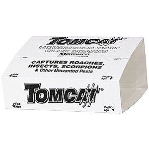 Tomcat Household Pest Glue Boards, (for Roaches, Insects, Scorpions, and Spiders) (3 Pack)