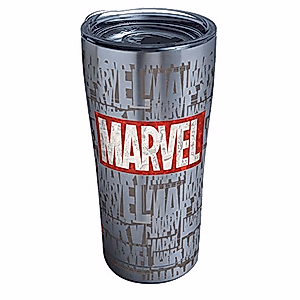 Tervis Marvel Logo Triple Walled Insulated Tumbler, 20 oz, Stainless Steel
