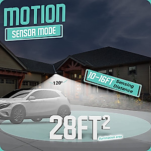 ZIVASA 2023 Upgraded Solar Outdoor Motion Sensor Lights, 360° Rotating LED Security Flood Lights Dusk to Dawn, IP65 Waterproof Solar Powered Wall Lights for Outside Porch Yard Garage