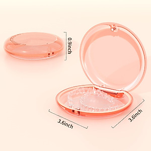 Orthodontic Retainer Case - Retainer Box Retainer Container Denture Box Orthodontic Denture Storage Boxes (Apricot)