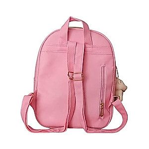 Nvnbm Women backpack purse women mini backpack 3 piece set cute small backpack girl school bag (pink) Small Size