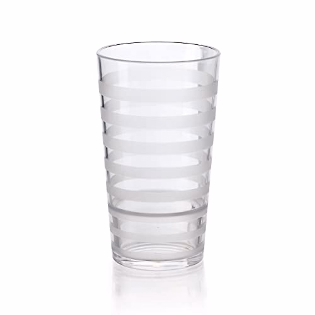 G.E.T. SW-1524-CL-EC Clear Plastic Tumblers, SAN Plastic (Pack of 4)
