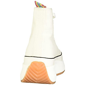 Madden Girl Women's Winnona Sneaker, White Fabric, 8