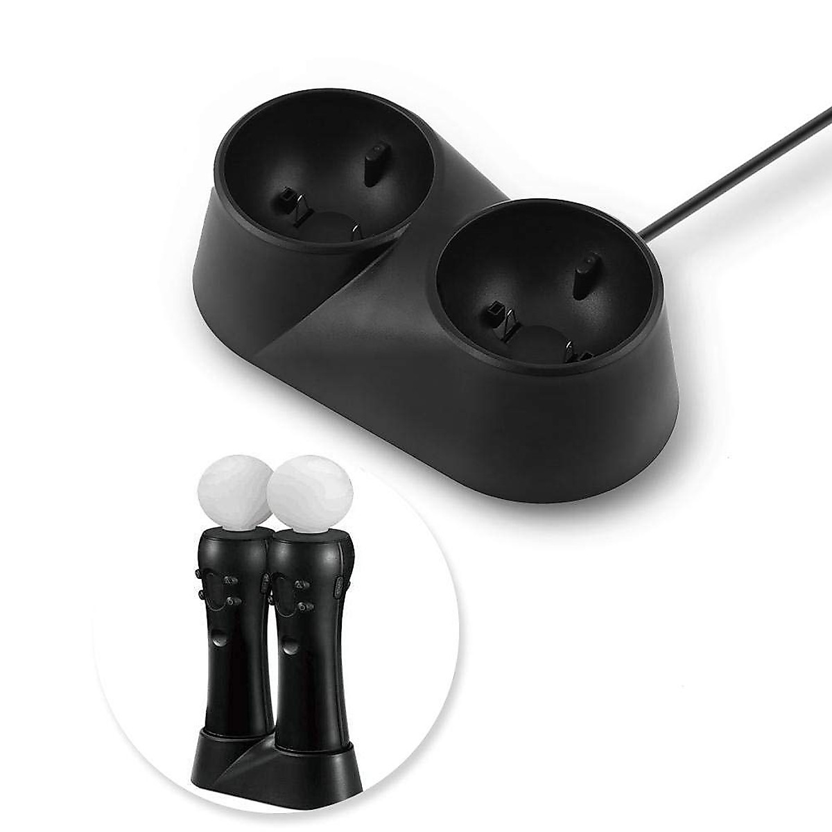 Zer one USB Dual Charging Dock Station Stand Holder for Playstation PS4 VR Controller
