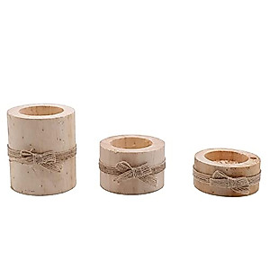 Nwsrayu Wooden Air Plant Holder Pack of 3 Wooden Air Plants Holders Air Plants Terrarium Tillandsia Streptophylla Xerographica Holders Succulent Pot Tea light Holder