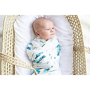 Sea Turtle Baby Swaddle Blanket - 70% Bamboo/ 30% Cotton Muslin - Silky Soft, Breathable, Lightweight, Multipurpose, Nursery Shower Gift, Large - 47 in. x 47 in. Baby Essentials by Florida Kid Co.