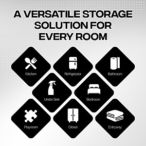 ClearSpace Plastic Storage Bins – Perfect Kitchen Organization or Pantry Storage – Fridge Organizer, Pantry Organization and Storage Bins, Cabinet Organizers