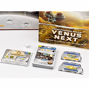 Terraforming Mars: Venus Next Expansion – Explore and Colonize Venus with New Cards, and Strategic Challenges Board Game – Ages 12+ – Stronghold Games