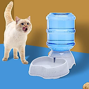 Pet Water Dispenser Automatic for Dogs Cats, BPA-Free, Gravity Refill, Self Feeding for Small Medium Pets Puppy Kitten Rabbit - 1 Gallon (Waterer)