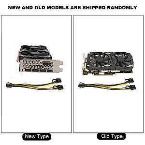 Estink RX 580 Graphics Card, 8GB GDDR5 256bit Support 8K 16 PCI Express 3.0 Gaming Graphics Card Cooling Fans PC Video Cards for PC Gaming Desktop Computers, 1080p Resolution