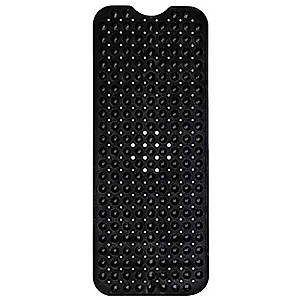ENKOSI Large Bath Mat - Shower Mat Non Slip - Non Slip Bathtub Mat - Long 40 x 16 Inch Bathroom Mats for Tub Nonslip - Anti Slip Bathmats - Tub Mat - Bathtub Mat Non Slip - Bath Mat for Tub (Black)
