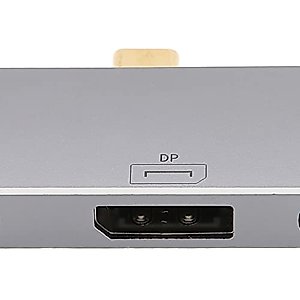 BTIHCEUOT 3 in 1 USB C to DP Adapter, Power Supply High Speed Plug and Play USB C Docking Station for Home for Office for Travel