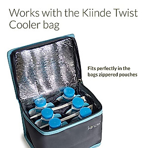 Kiinde Reusable Gel Ice Pack for Twist Cooler Bag, Anika Pump Bag (2-pack)