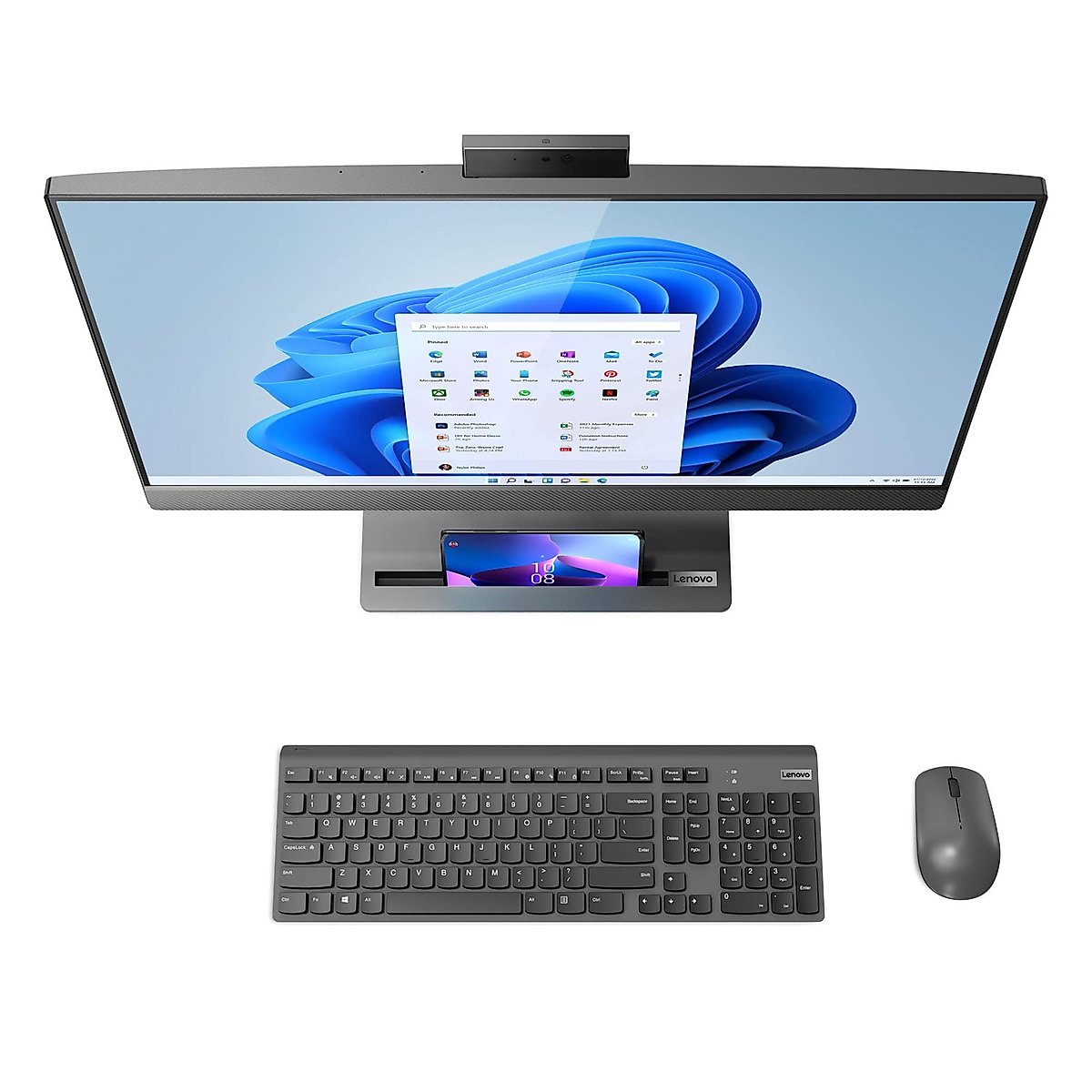 Lenovo IdeaCentre AIO 5i 27" QHD Touchscreen All-in-1 Desktop Computer - 12th Gen Intel Core i7-12700H 14-Core up to 4.7 GHz CPU, 16GB DDR5 RAM, 1TB NVMe SSD, Intel Iris Xe Graphics, Windows 11 Home