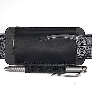 VIPERADE PJ33 Leather Knife Sheaths for Belt, Pocket Knife Holster, Pocket Knife Sheath, Horizontal Leather Knife Belt Holder