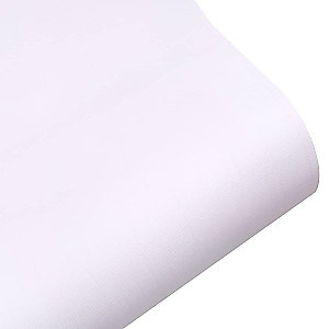 Yifasy Shelf Liner White Self-Adhesive Solid Color Drawer Cabinet Paper Line Workspace Organizers 118x17.7 Inch