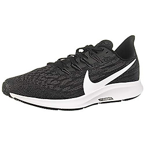 Nike Women's Air Zoom Pegasus 36 Running Shoes, Black/White-thunder Grey, 7