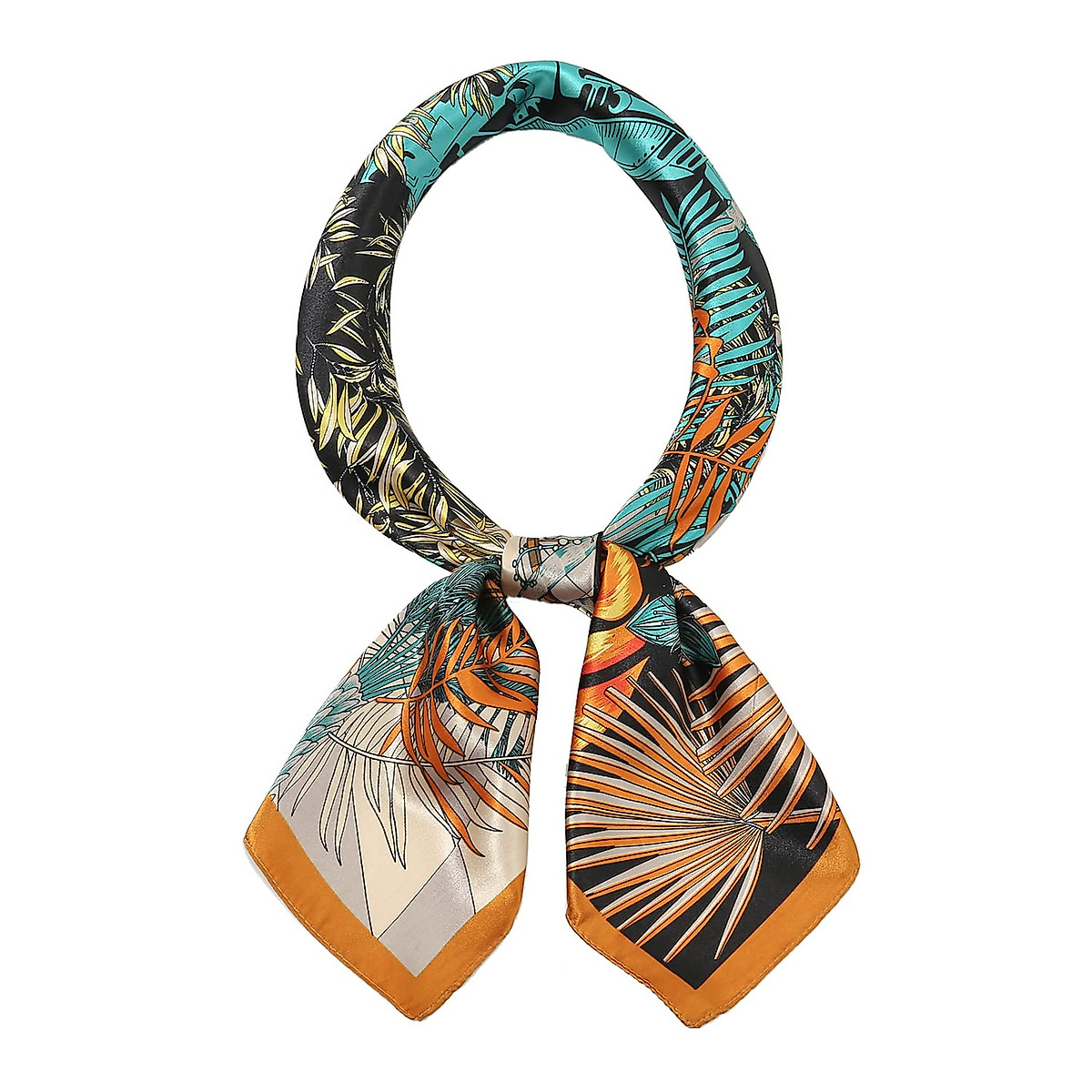 RIIQIICHY Head Scarf for Women Like Silk Satin Scarf for Hair Wrapping at Night Bandana Square Scarf for Sleeping 35 Inch