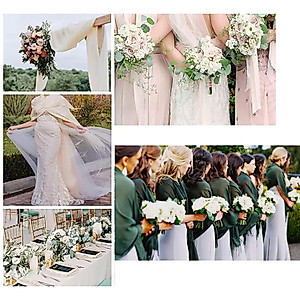 TZ Promise Pashmina Wedding Large Soft Plain Shawl/Wrap/Scarf for Women (White)