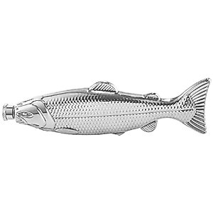 Bruafsir 1 Pcs Fish-Shape Hip Flask 5Oz Mini Pocket Flask Stainless Steel Party Drinkware for Outdoor
