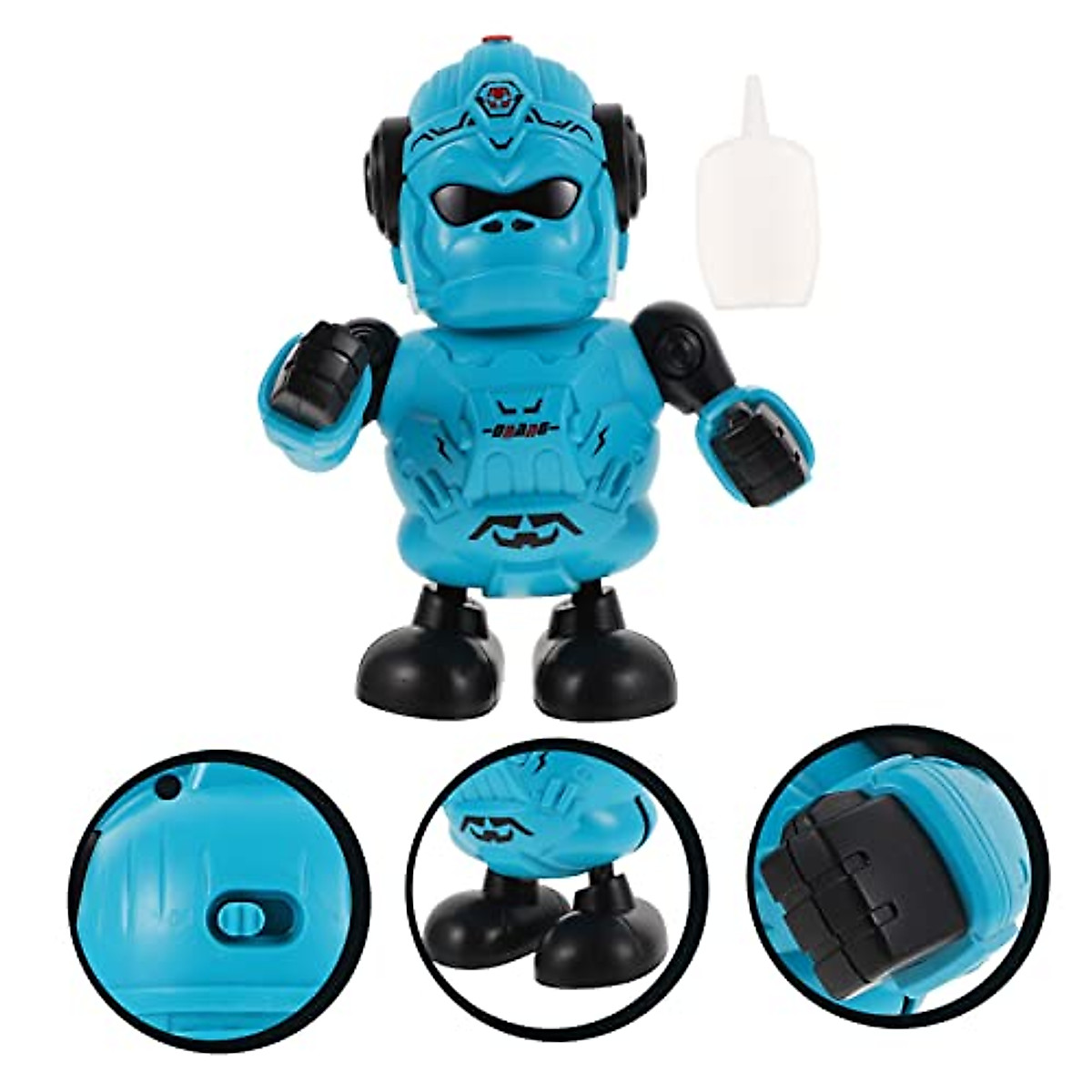 Toyvian 1pc King Robot Desktop Toys Kids Mini Toys Office Desk Toys Kids Robot Plaything Electric Toy Kid Electric Robot Toy Plastics, Electronic Components Child Intelligent Doll