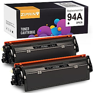 ZIPRINT Compatible Toner Cartridge Replacement for HP 94A CF294A use with HP Laserjet Pro M118dw MFP M148dw MFP M148fdw Printer (Black, 2-Pack)