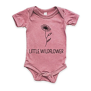 Teeny Fox Raising Wildflowers Little Sunflower Mother Daughter Matching Outfits Mom and Me Cute Family Shirts