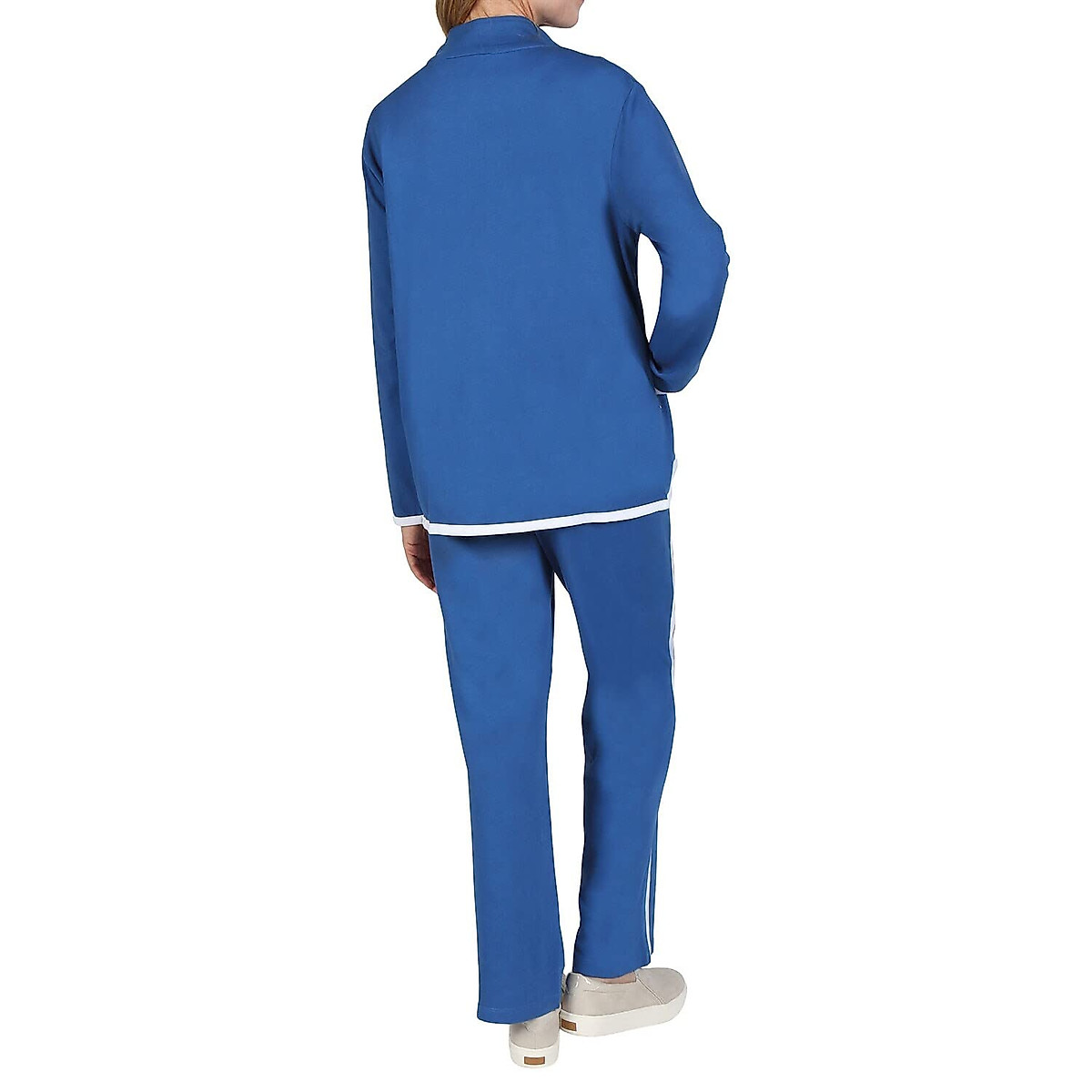 CATALOG CLASSICS Womens Sweat Suits 2 Piece Set Jogger Track Suits for Women Set, Royal, Large