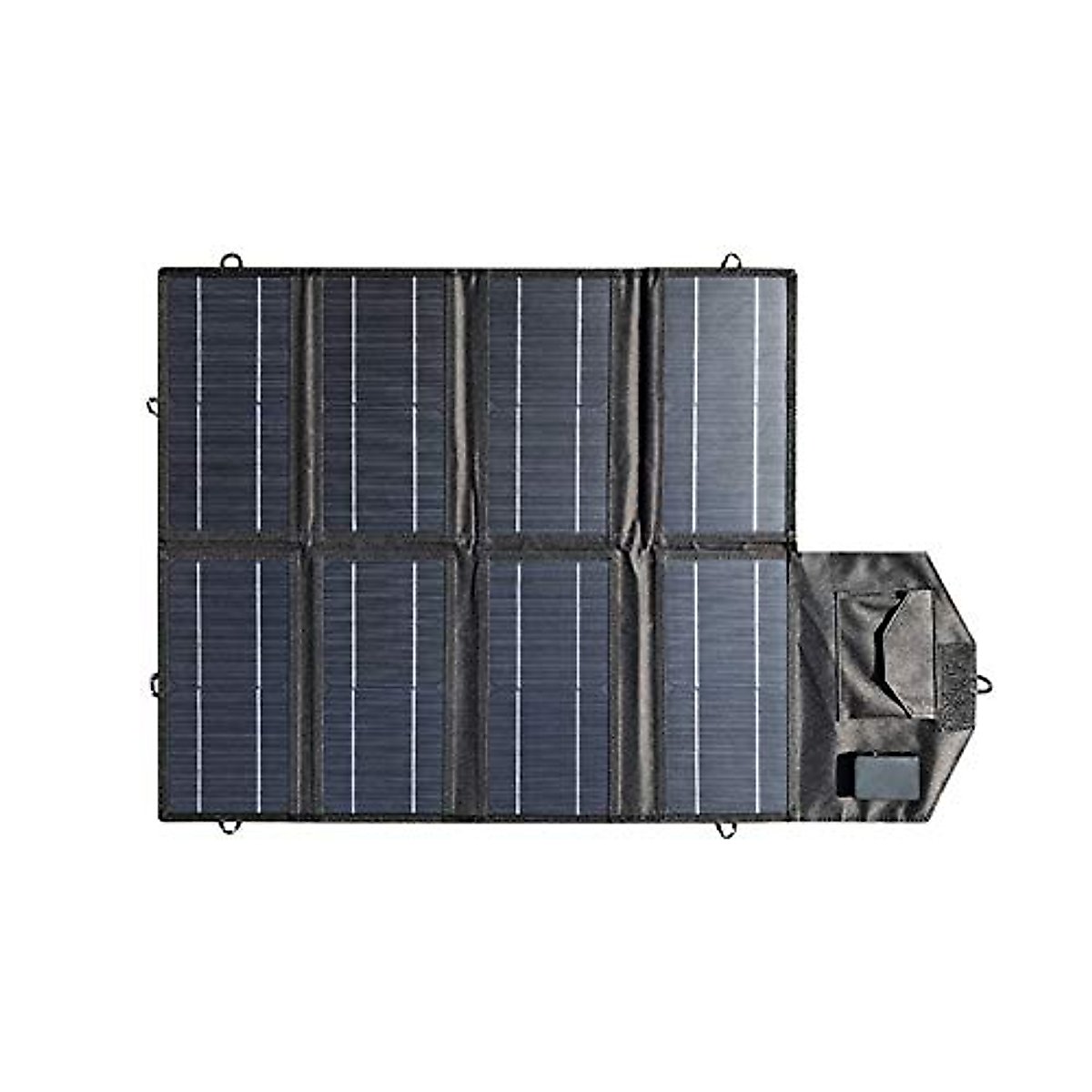 AIZYR 50W Portable Foldable Solar Panel Charger, Waterproof Controller Solar Suitcase with Crocodile Clip and Dual USB Outputs for Portable Generator Power