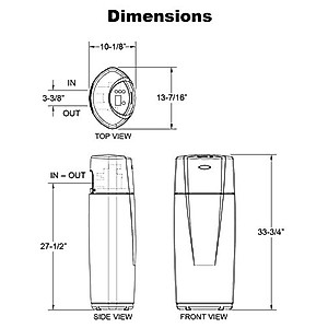 Whirlpool WHELJ1 Central Water Filtration System, White & 12062002229 WHEWSC Water Softening Cleanser 16oz