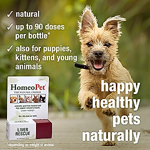 HomeoPet Liver Rescue, Natural Liver Support for Pets, 15 Milliliters