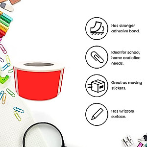 Royal Green 2x1.2 inch File Folder Labels Office Supplies 50mmx31mm Rectangle Stickers in Green - 250 Pack