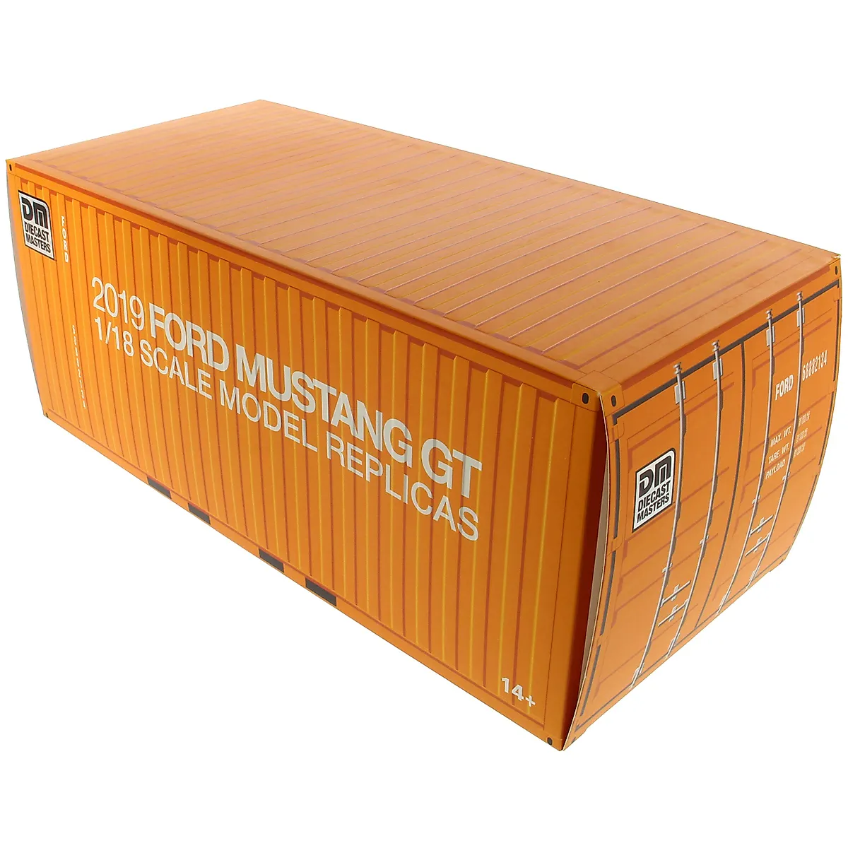 2019 Ford Mustang GT 5.0 Coupe Matt Black 1/18 Diecast Model Car by Diecast Masters 61005