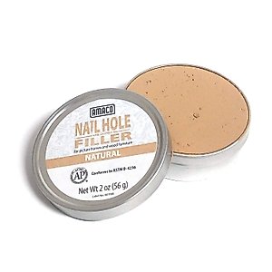 Amaco Nail Hole and Corner Filler for Wood, 2 Oz Tin, Natural