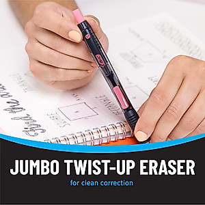 BIC Break-Resistant Mechanical Pencils with Erasers, No. 2 Medium Point (0.7mm), 4-Count Pack for School or Office Supplies